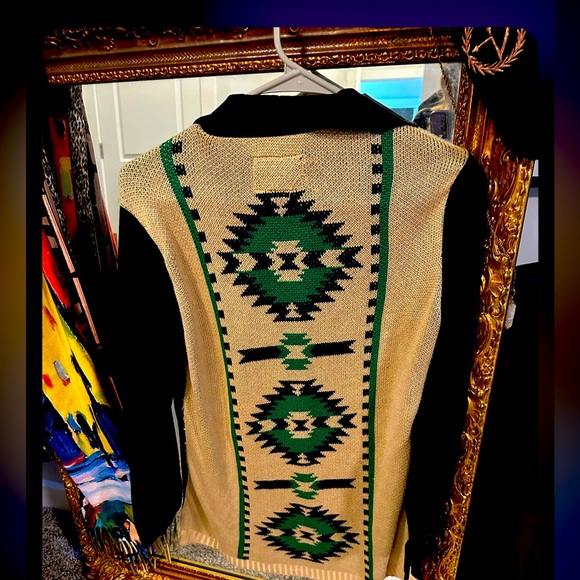 Jackets & Coats | Jacket With Patterned Back | Poshmark